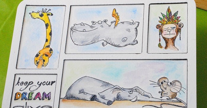 Rainer's Basteleien und Fotografien: Easel Card im Comicstyle