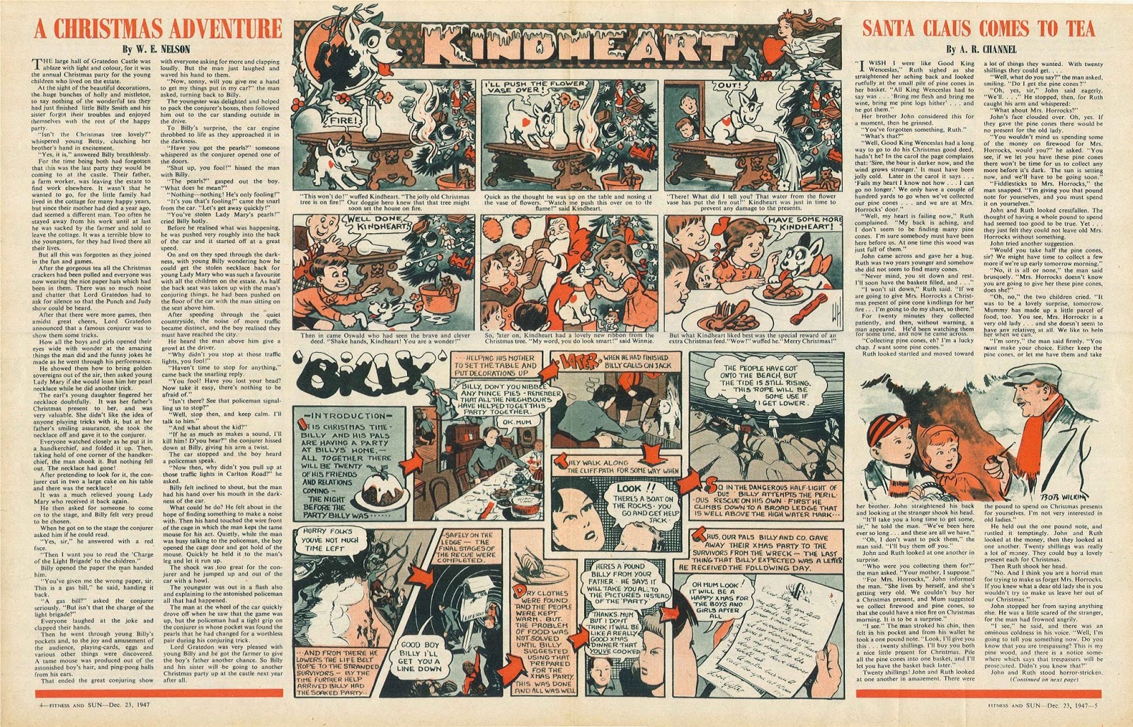 Old-fashioned Comics: Sun #008 - #009 - #010 J. B. Allen, 1947 Series