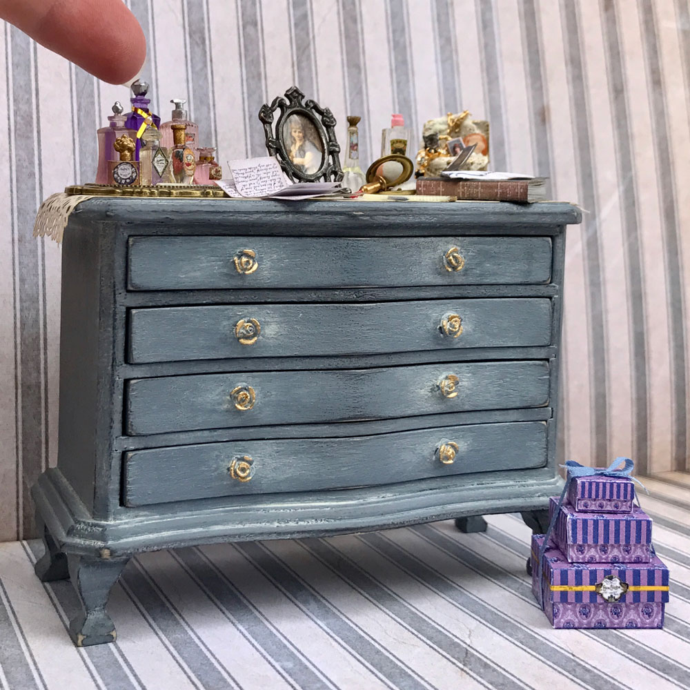 artistic catnip: a lady's dresser...