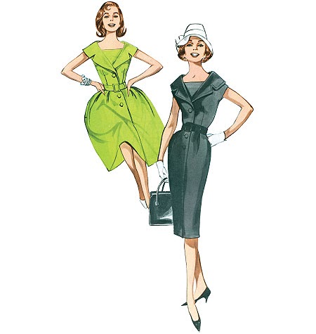 Pintucks: Sewing Tips for Retro Patterns: Butterick 5748 and Butterick 5747