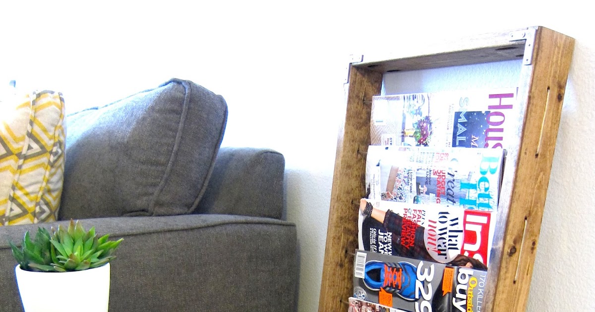 Inspired Whims: DIY Magazine Rack