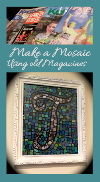 Cold Tuesday Morning: Make a Mosaic using Old Magazines