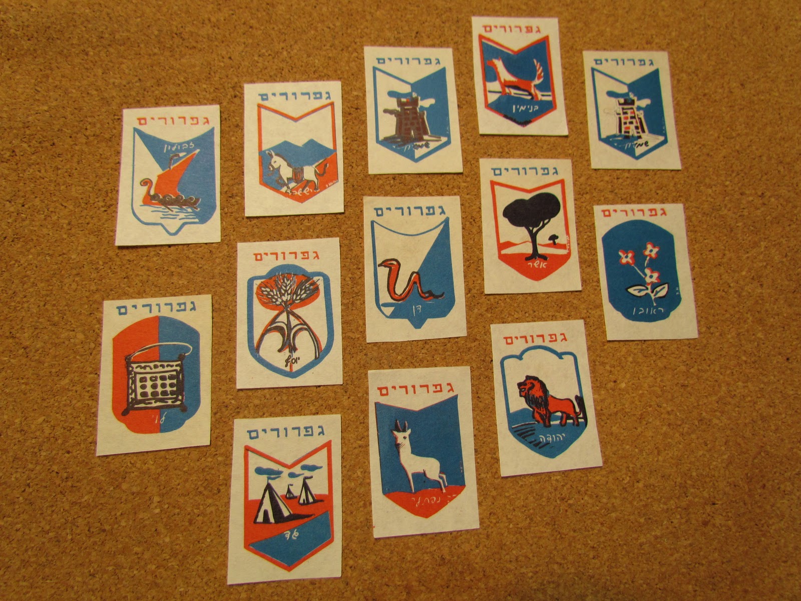 Arnon Reisman - A Phillumenist: Old Israeli labels - the 12 tribes from ...