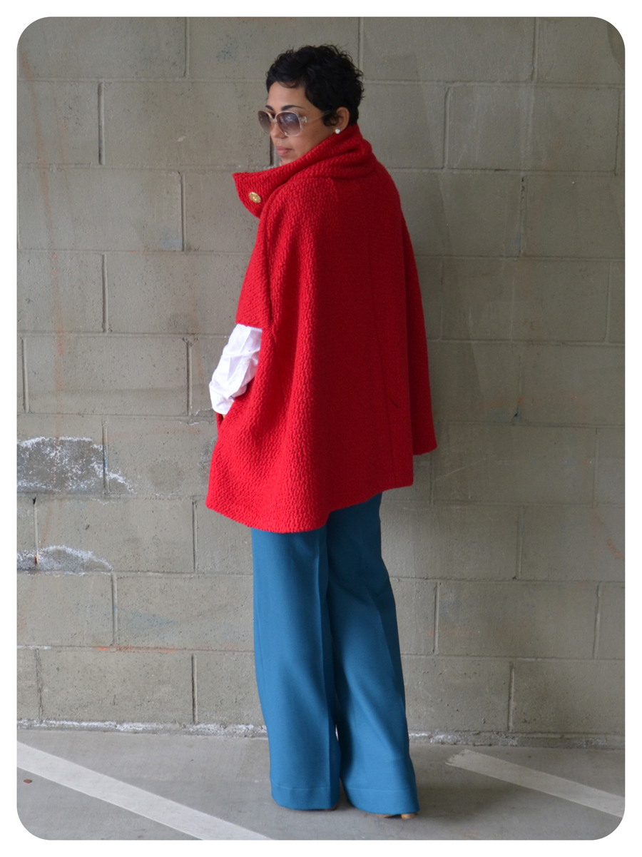 DIY Red Cape + DIY Pants: Pattern Review V8776 |Fashion, Lifestyle, and DIY