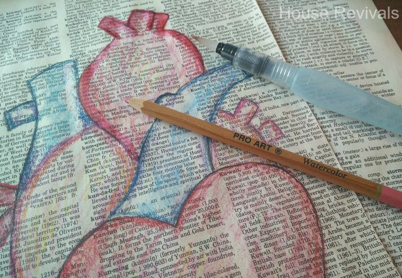 Now, begin coloring the different parts of the heart, adding layers of ...