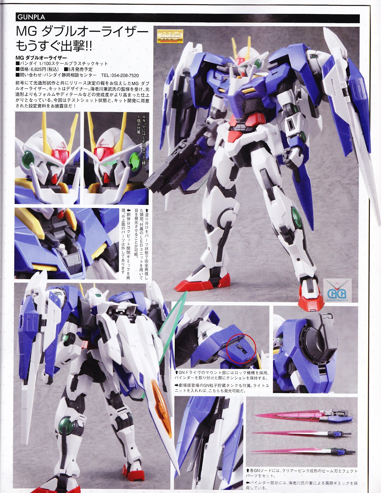 GUNDAM GUY: MG 1/100 GN-0000 + GNR-010 00 Raiser - New Images & Other ...