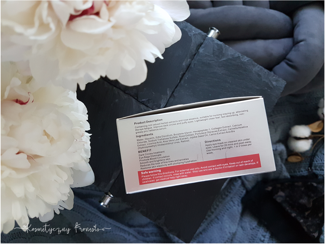 LABENA - ROSE SERUM EYE MASK. HYDROŻELOWE PŁATKI POD OCZY CZYLI WYŻSZY ...