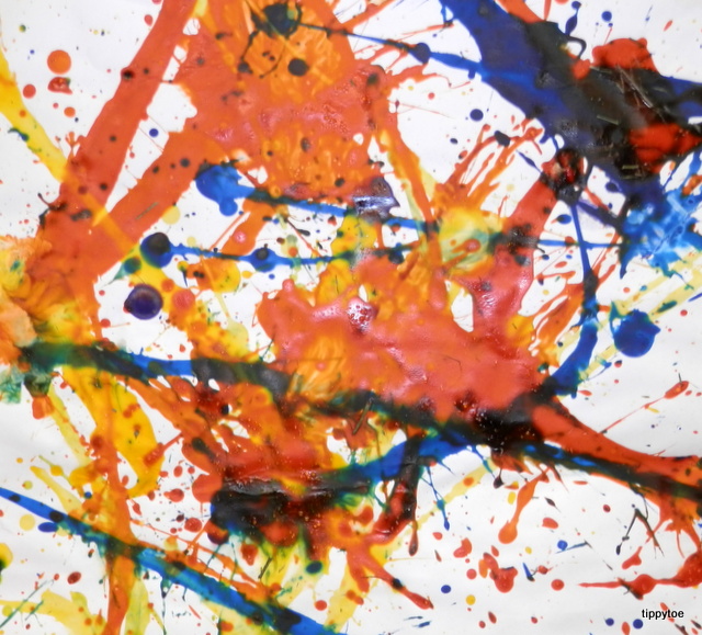 Tippytoe Crafts: Pollock's Splatter Paintings