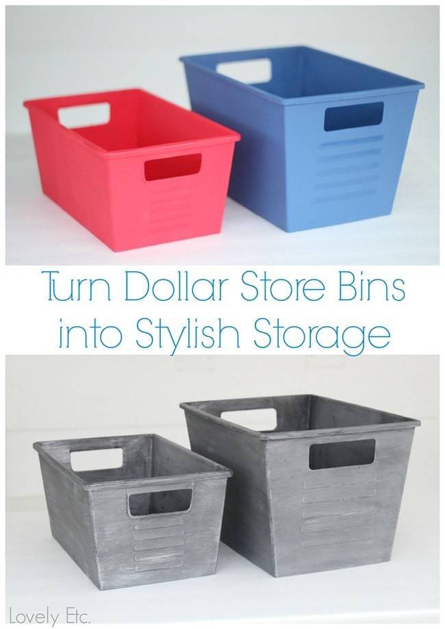 8 of The Best Industrial Inspired Dollar Tree Storage | Little House of ...