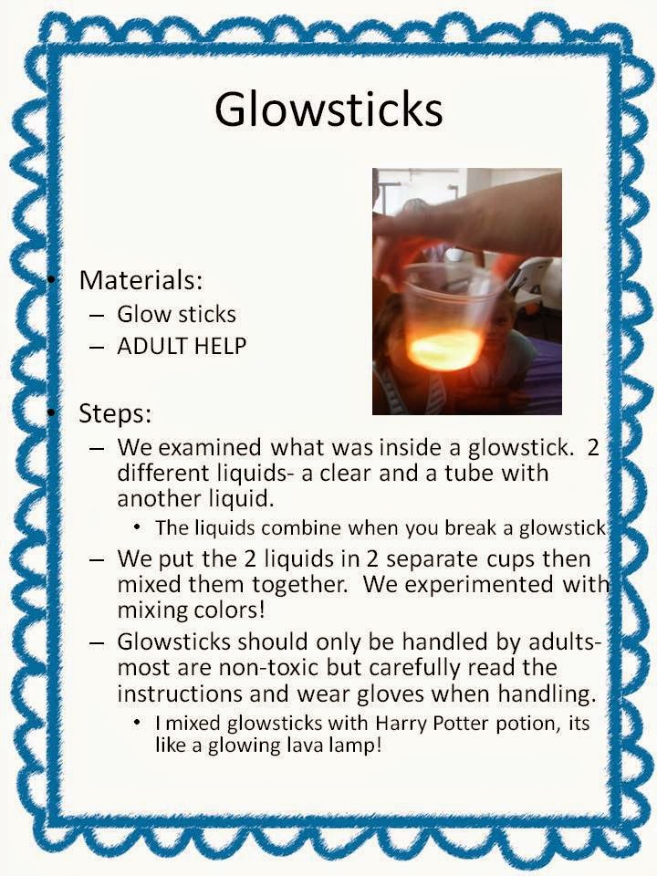 Glow Stick Science - SSSTeaching