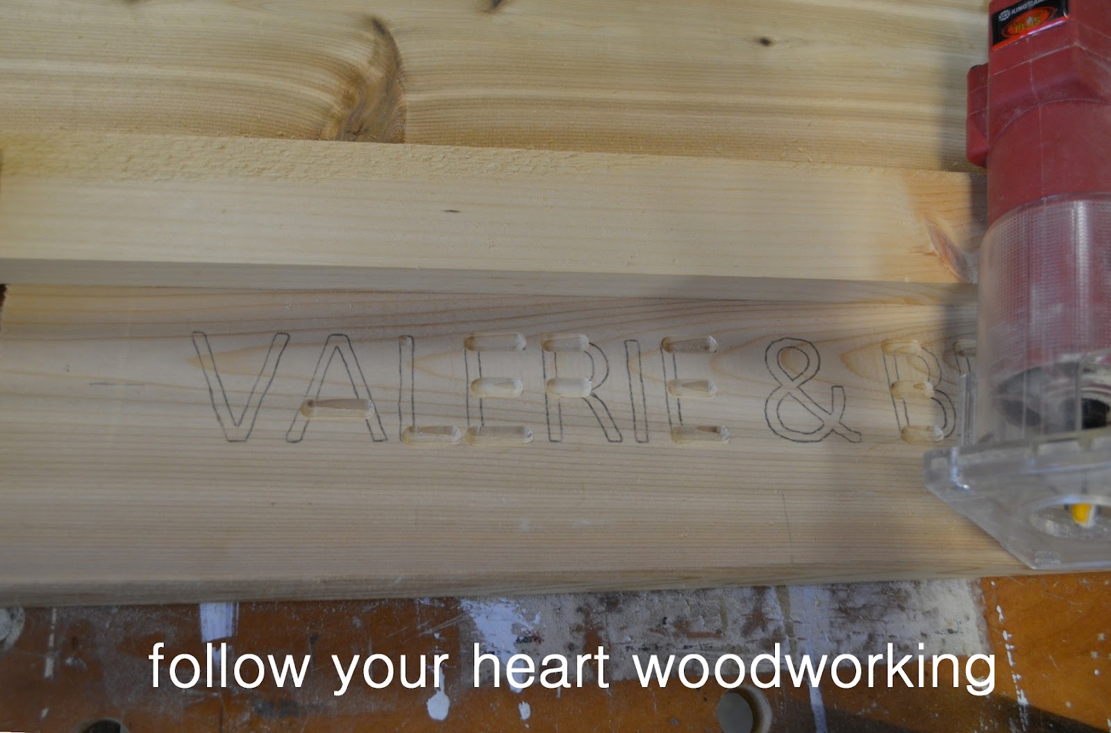 follow your heart woodworking: Routing a Sign - Part 2 - Routing the ...