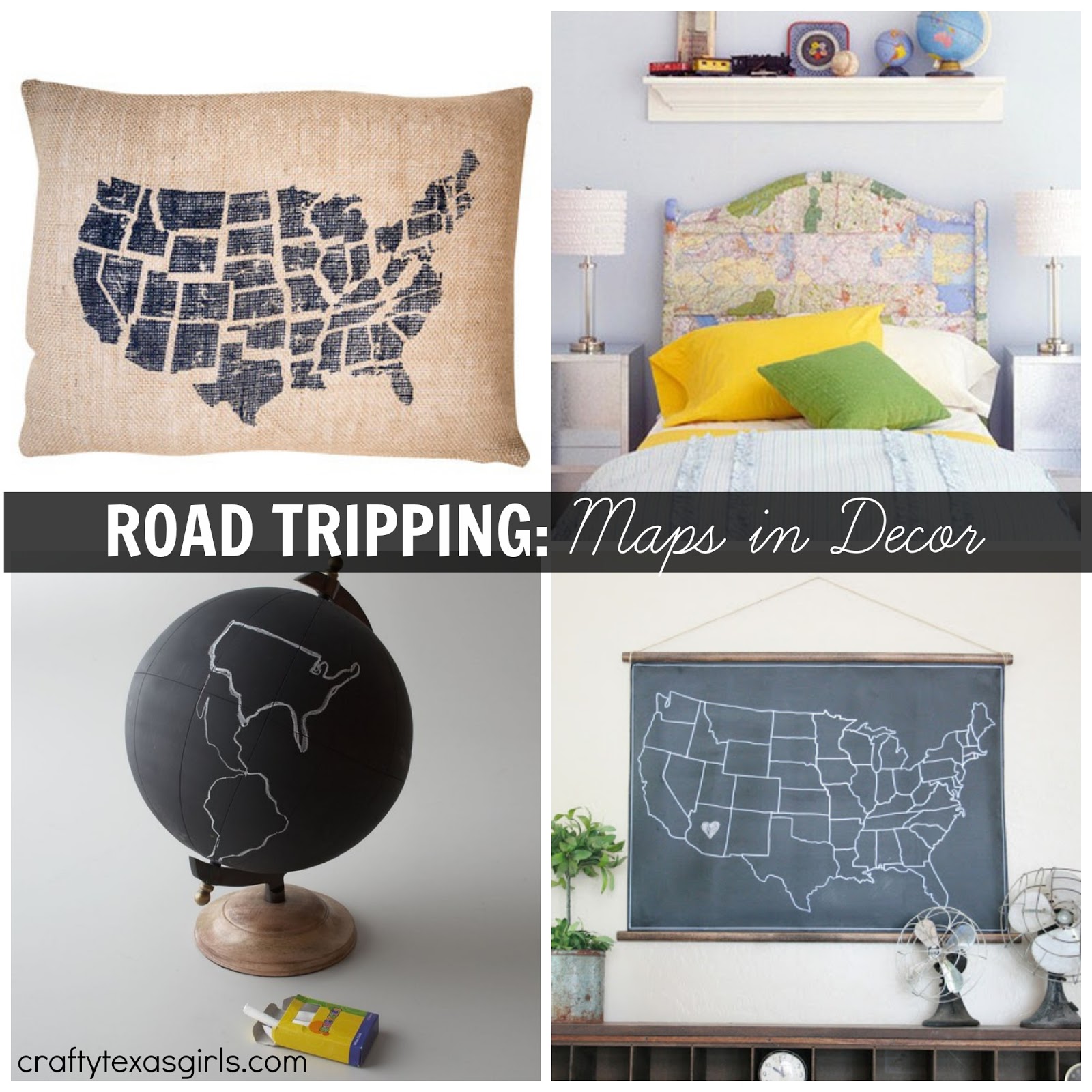 Crafty Texas Girls: Trend Spotting: Maps in Decor