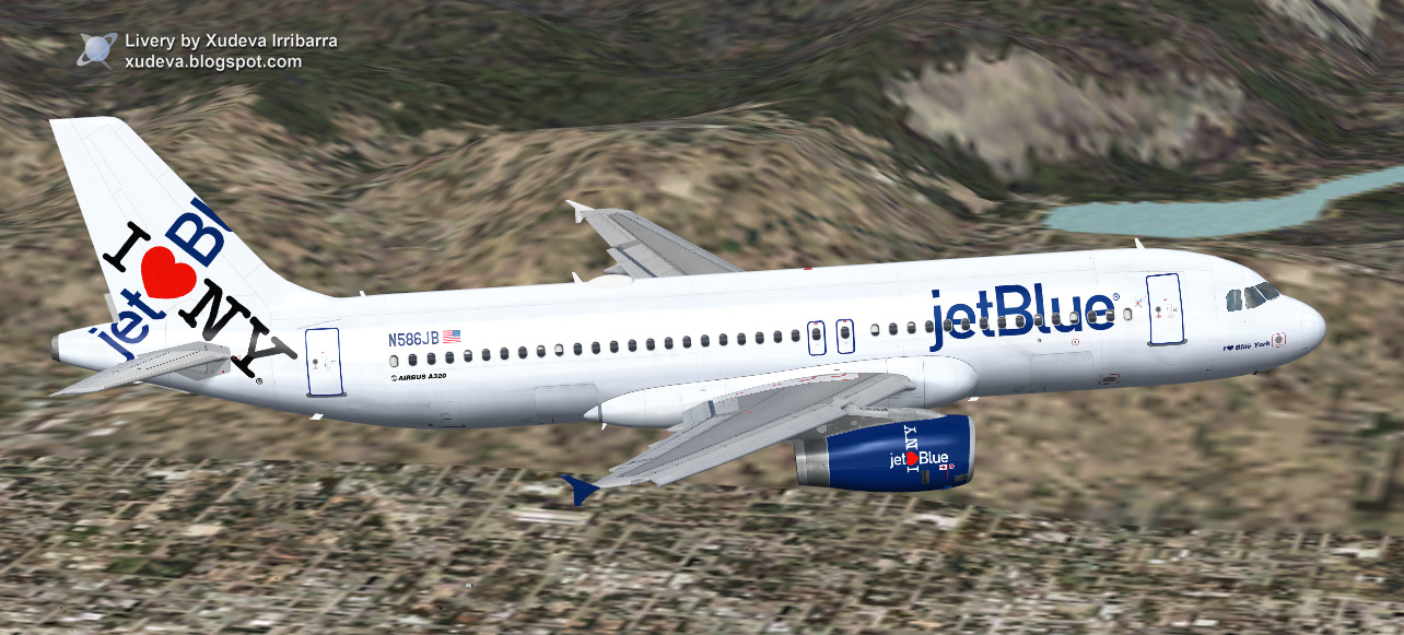 xudeva.blogspot.com: jetBlue Airbus A320-232 N586JB 'I Love Blue York'