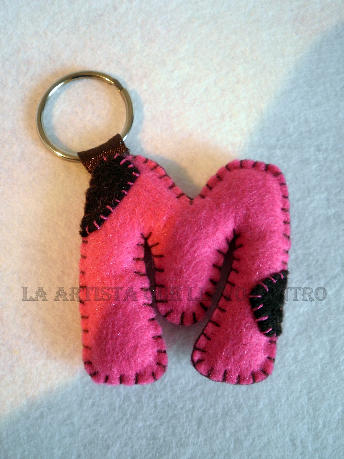 La Artista Que Llevo Dentro: Llavero De Fieltro: Letras