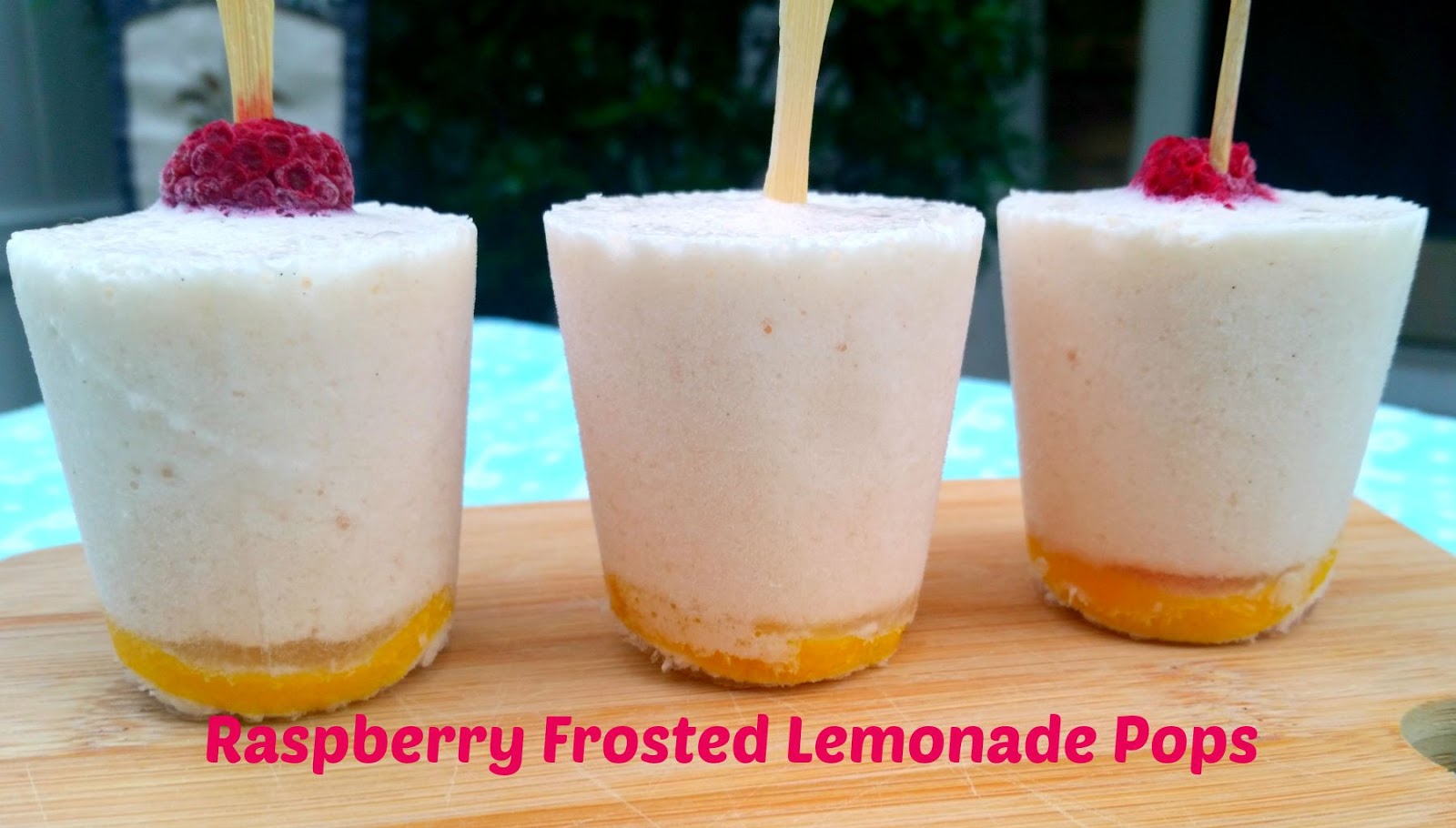 Raspberry Frosted Lemonade Pops | The Whimsy One