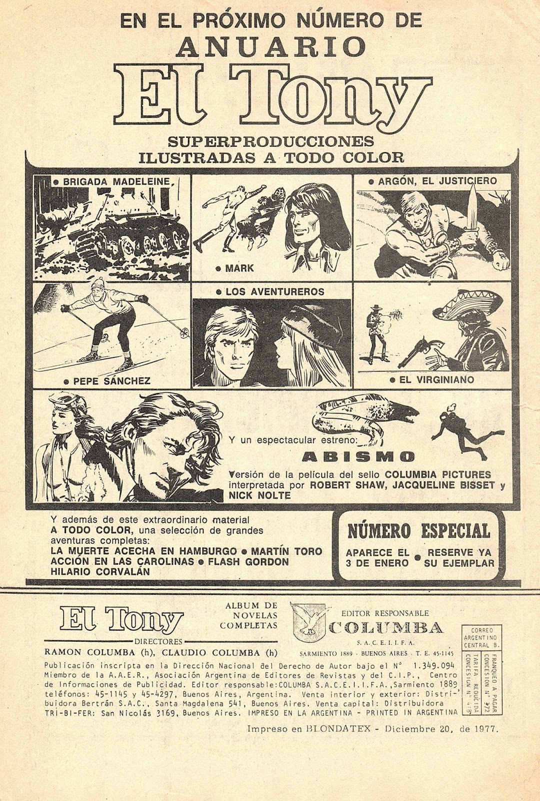 Columberos: Revista El Tony