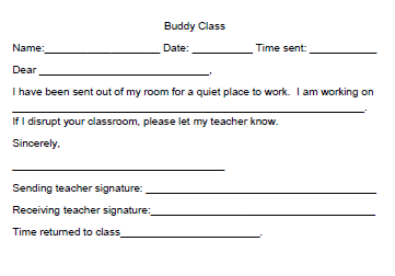 Classroom Freebies Too: Behavior Intervention: Having a Buddy Class