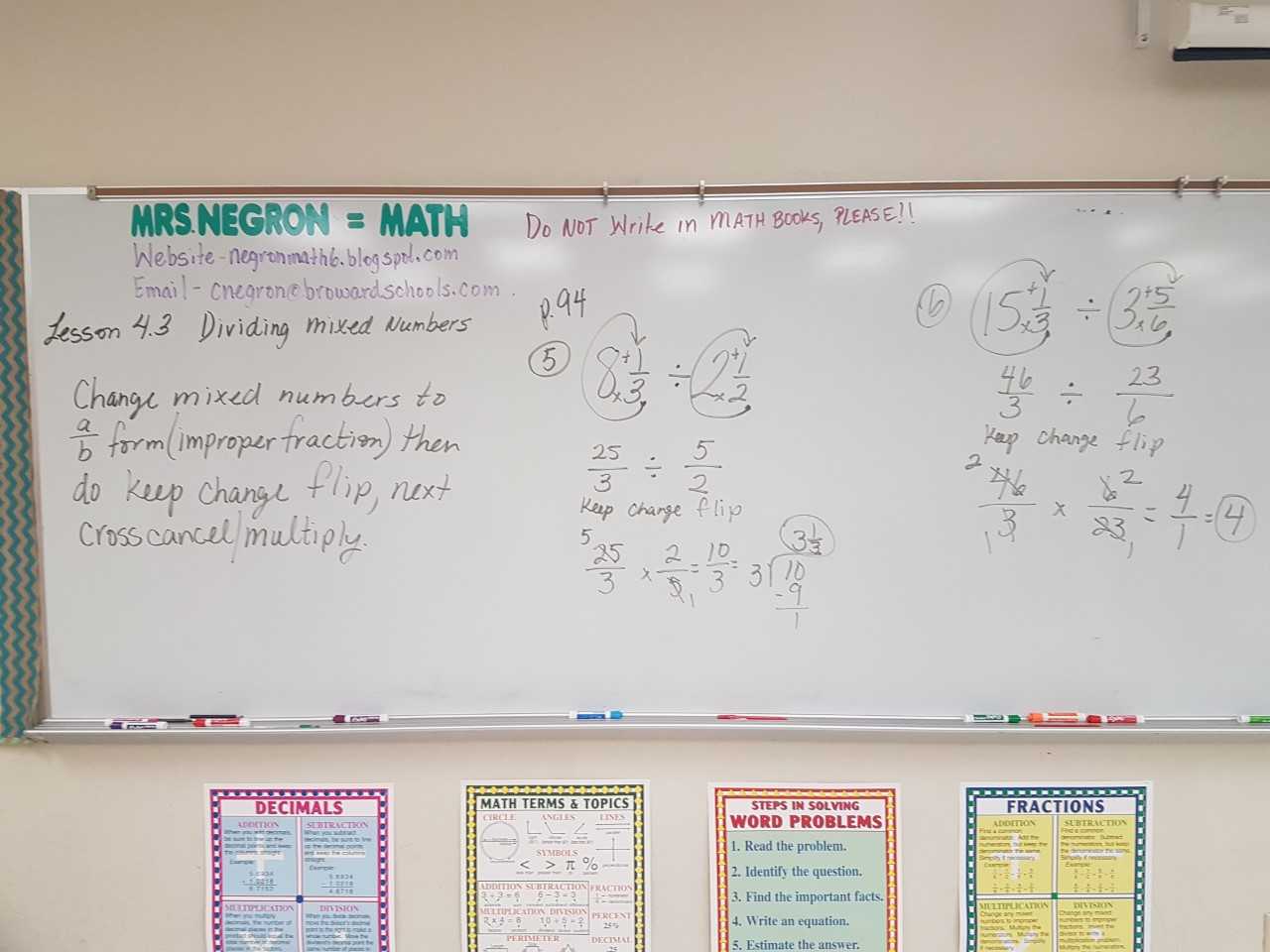Mrs Negron 6th Grade Math Class Lesson 4 3 Dividing Mixed Numbers mrs-negron-6th-grade-math-class-lesson-4-3-dividing-mixed-numbers
