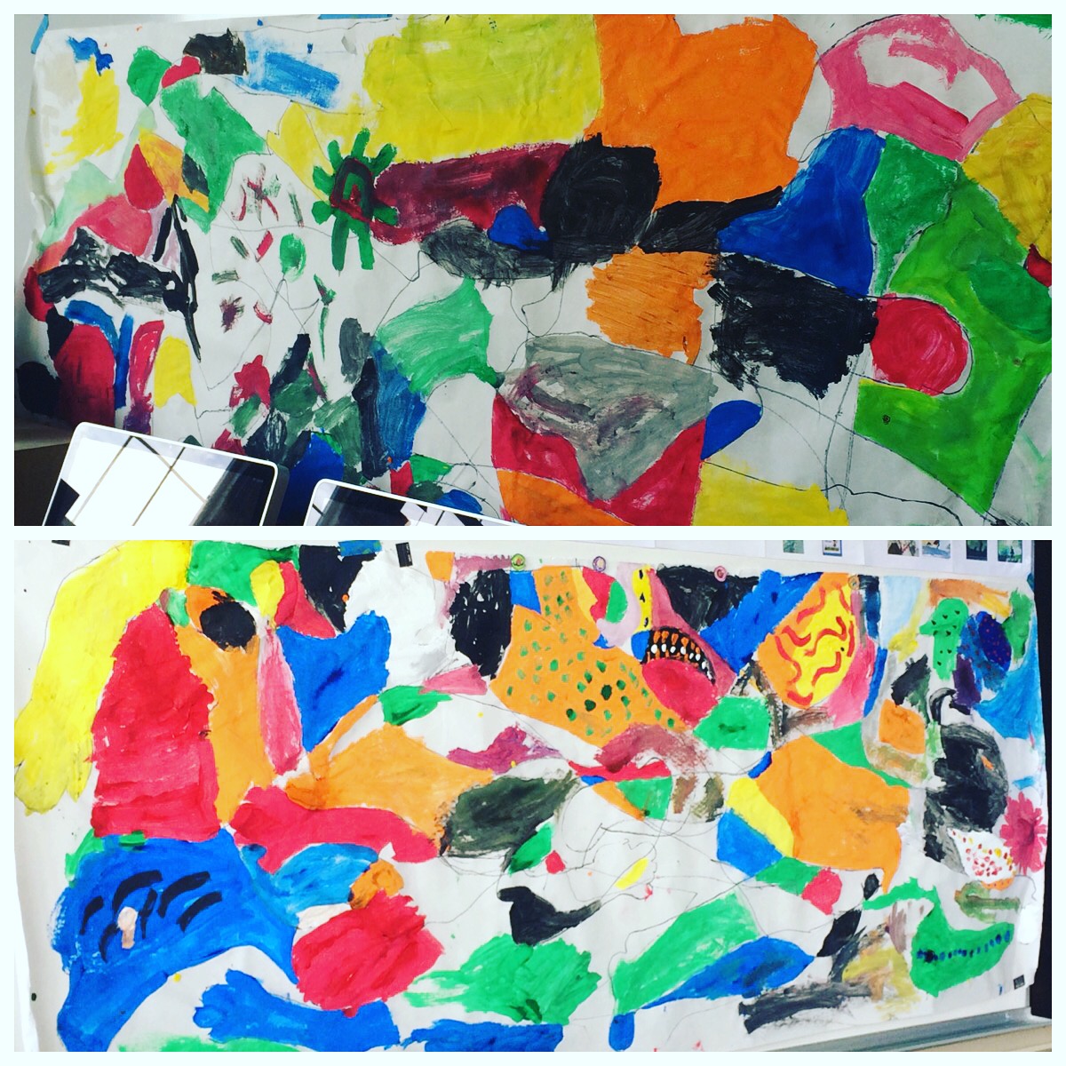 SKYLINE ART 99: PEOPLE TRACING AND OVERLAPPING SHAPES PAINTING PROJECT