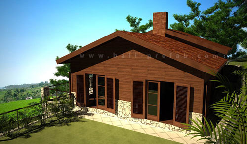 Asia wooden house manufacture | Indonesia prefab house factory
