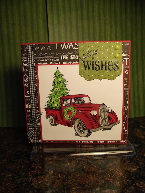 Time Out for Stamps: Stampendous Christmas Truck with Tree