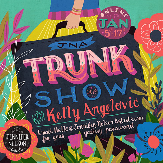print & pattern: TRUNK SHOW TODAY - jennifer nelson artists