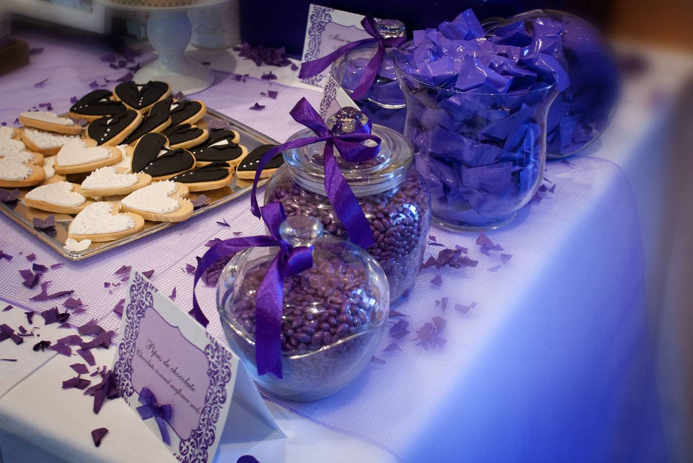 Sugar Dreams by Loli Alcaraz: Mesa dulce para Boda en tonos Morados.