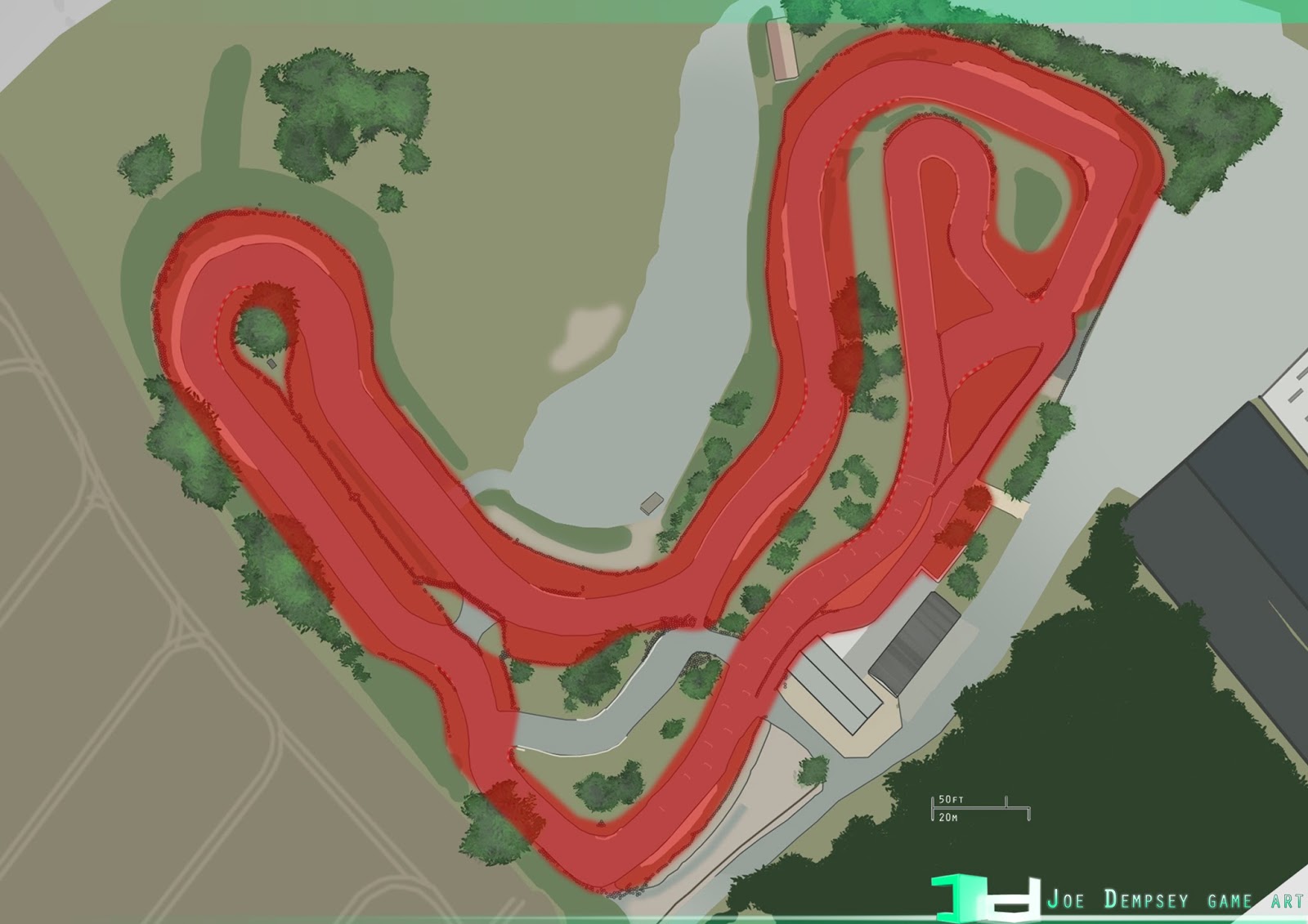 Joe Dempsey Game Art FMP - Stretton Race Circuit: January 2014