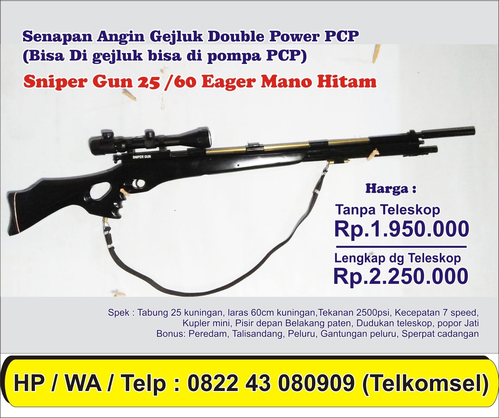 Jual senapang angin gejluk 4.5.5 Kota Medan Sumatera Utara