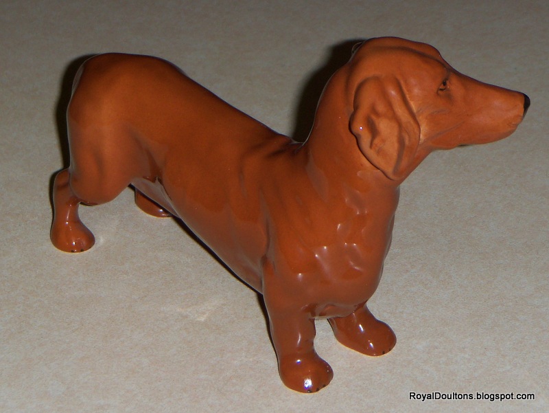 royaldoultons: Royal Doulton Dachshund Dog Figurine 6" Long