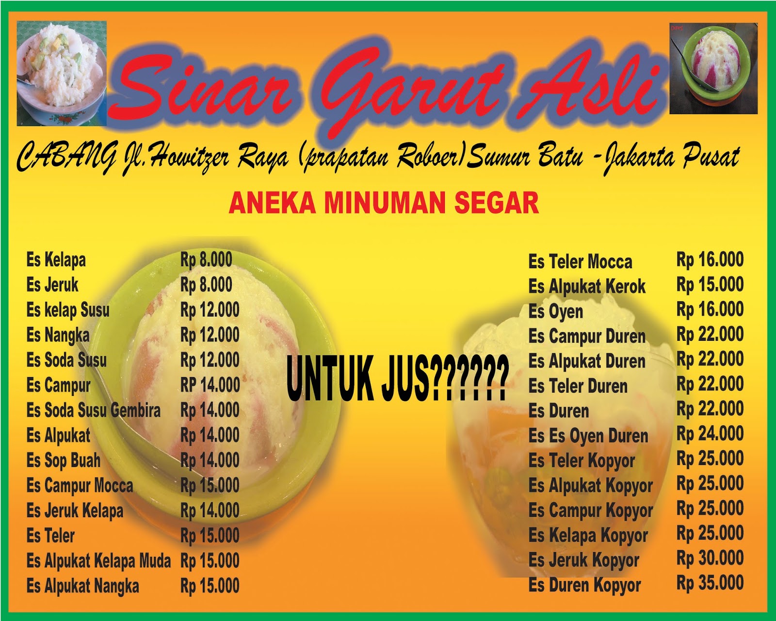 spanduk es sinar garut