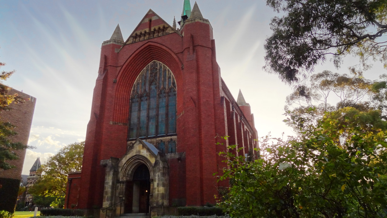 MAP: TRINITY COLLEGE CHAPEL, UNIVERSITY OF MELBOURNE