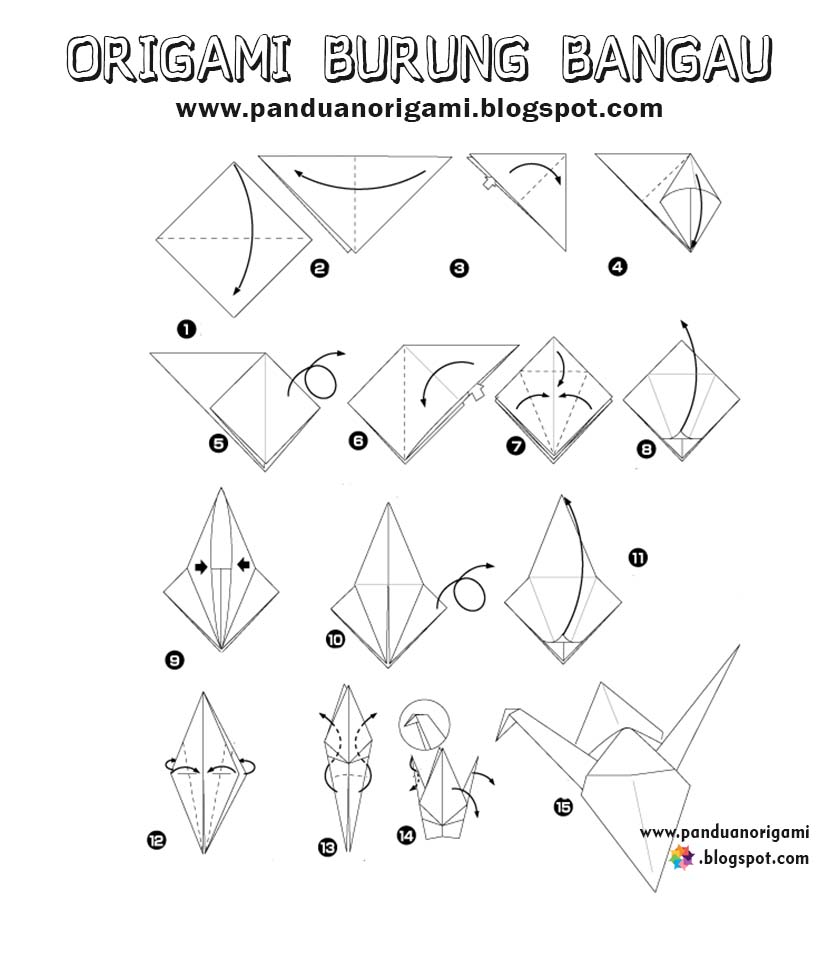 Panduan Membuat Origami Burung Bangau Panduan Belajar Membuat Origami