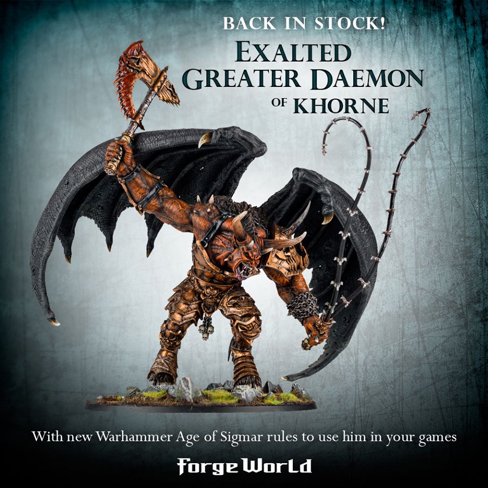 The Return of the Exalted Greater Daemon of Khorne Rules for AoS ...