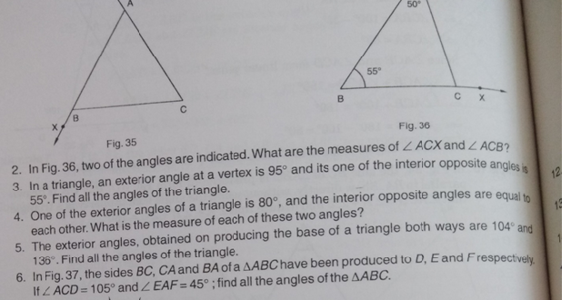 APSG: CLASS – 7, Revision Sheet - Triangles