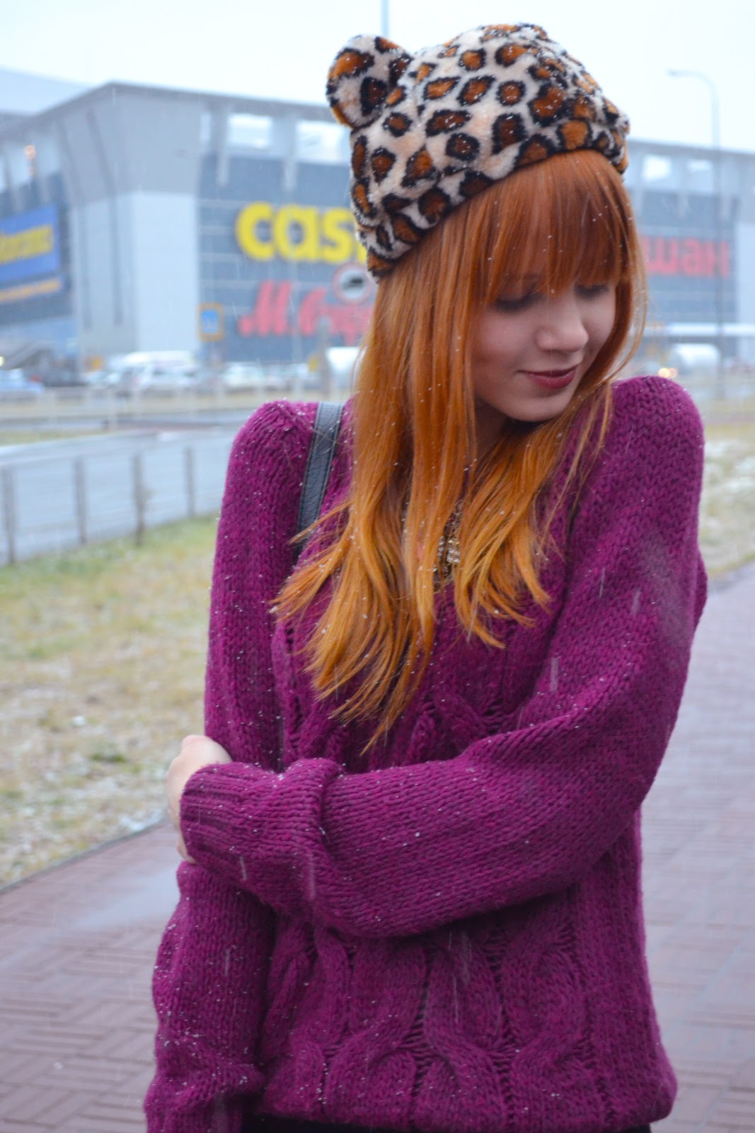 Ginger Girl Knows It All: DIY Leopard Fur Hat