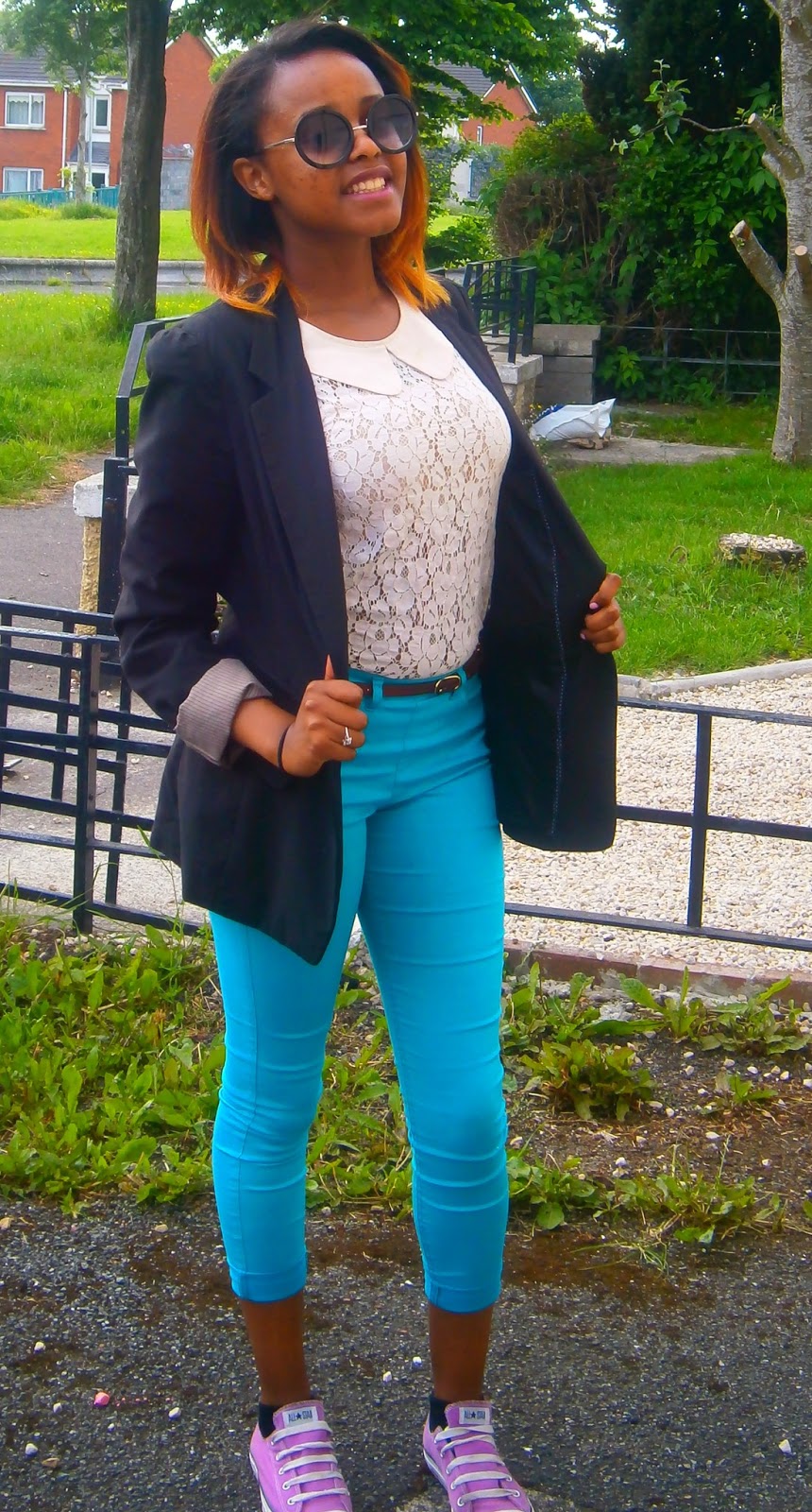 Solamente.Belíssima.: |OOTD| Pink Converse