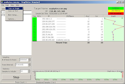 Using “Ping Plotter” to trace network of Slow / Unable to Access Server ...