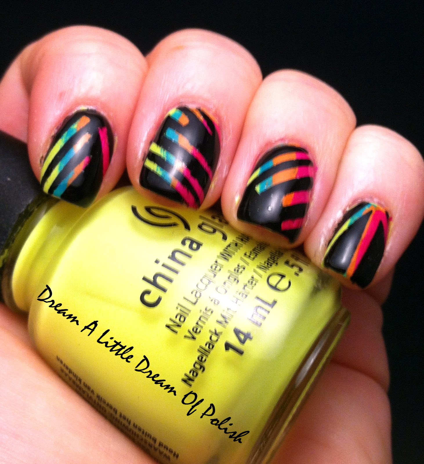 RyCoBra's Southern Nails: Starships: Black Striper Art