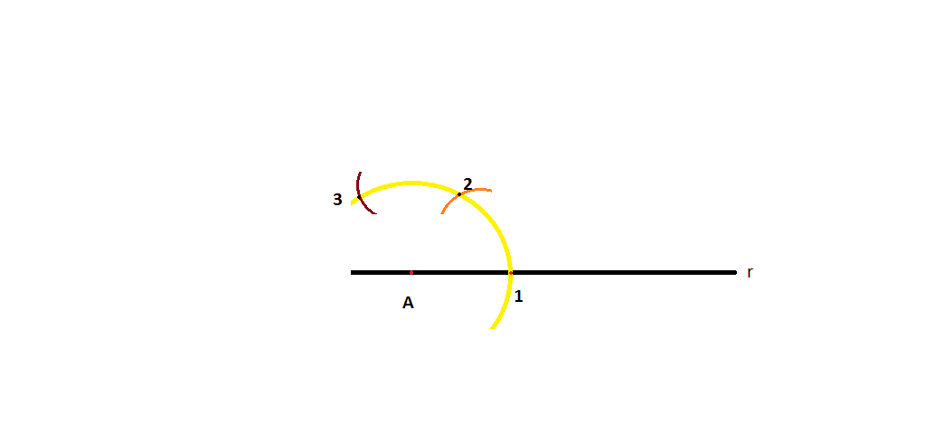 desenho geométrico: construção do ângulo de 120 graus