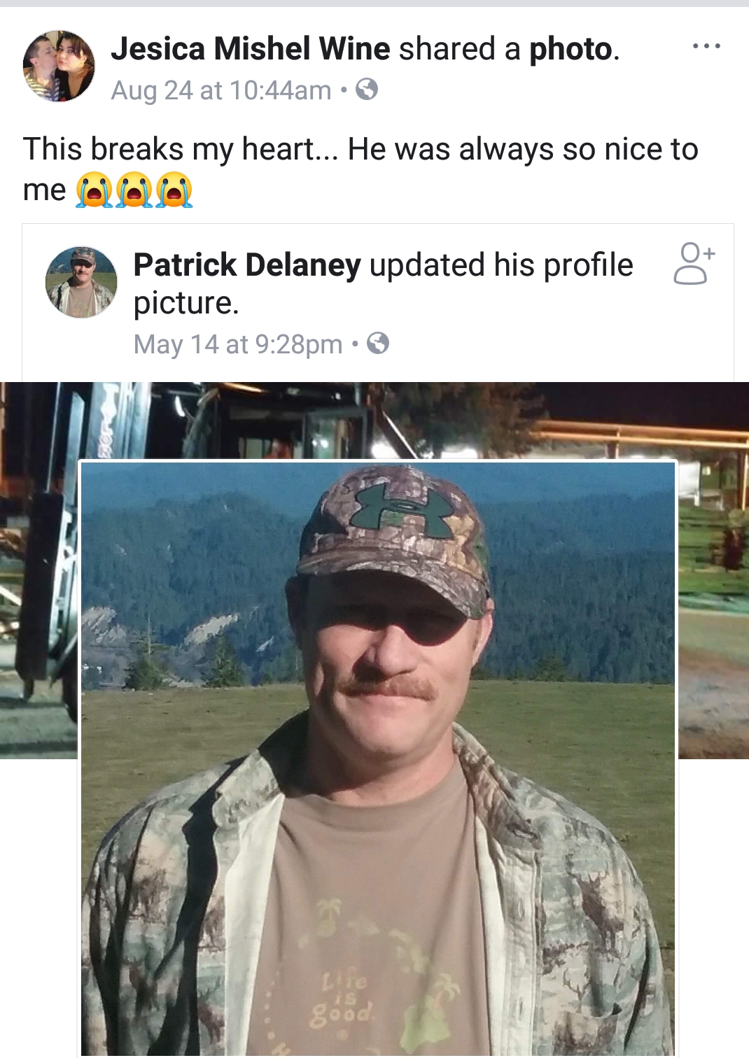 Words Worth: Patrick Delaney who was arrested on August 14 has passed away