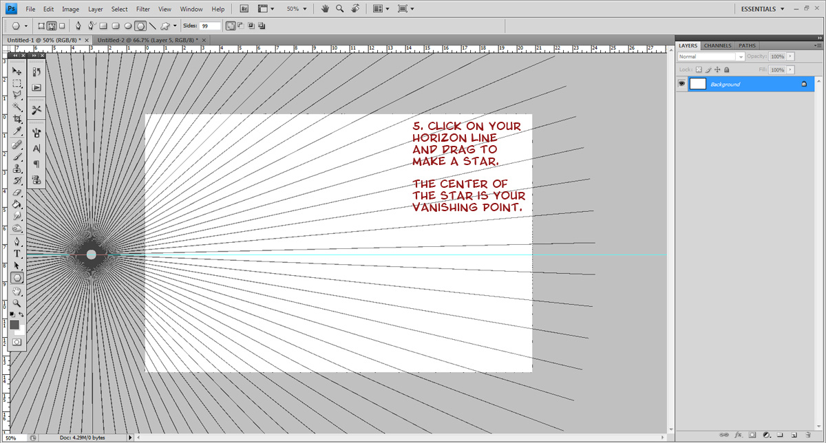 Flooby Nooby: Easy Two-Point Perspective Guides in Photoshop