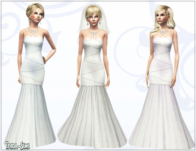 My Sims 3 Blog: Wedding Dress 3 by Irida Sims