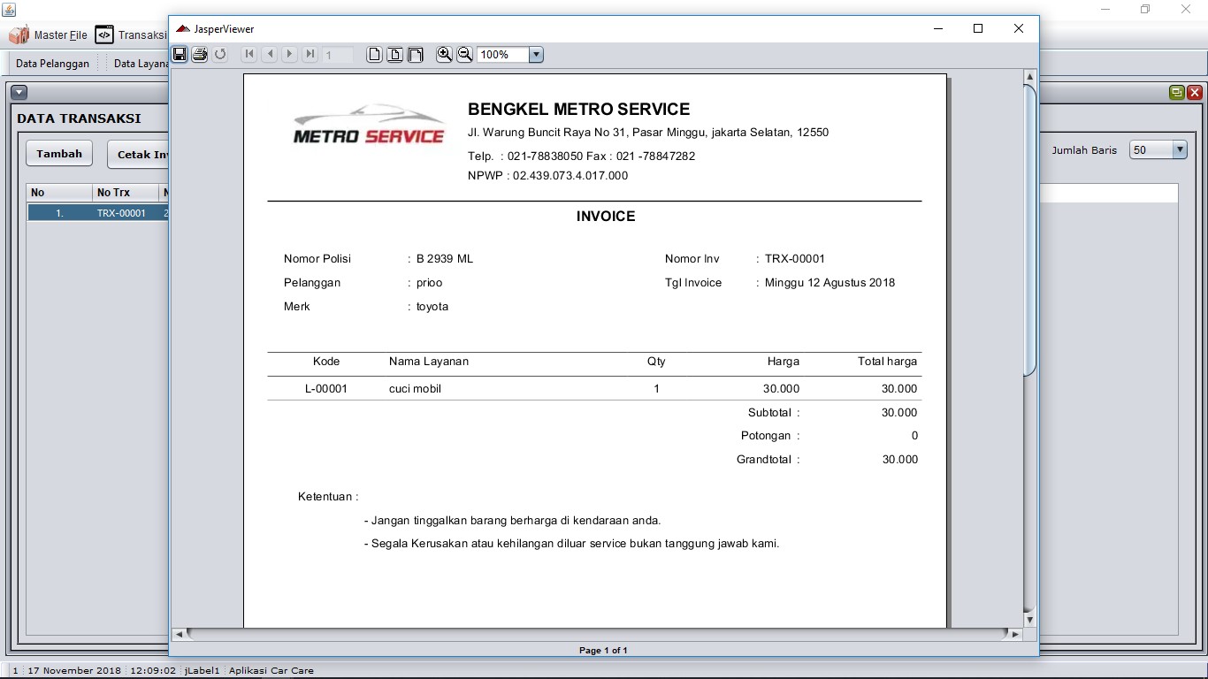 Jasa Pembuatan Aplikasi, Software, Program dan Website: Aplikasi cuci ...