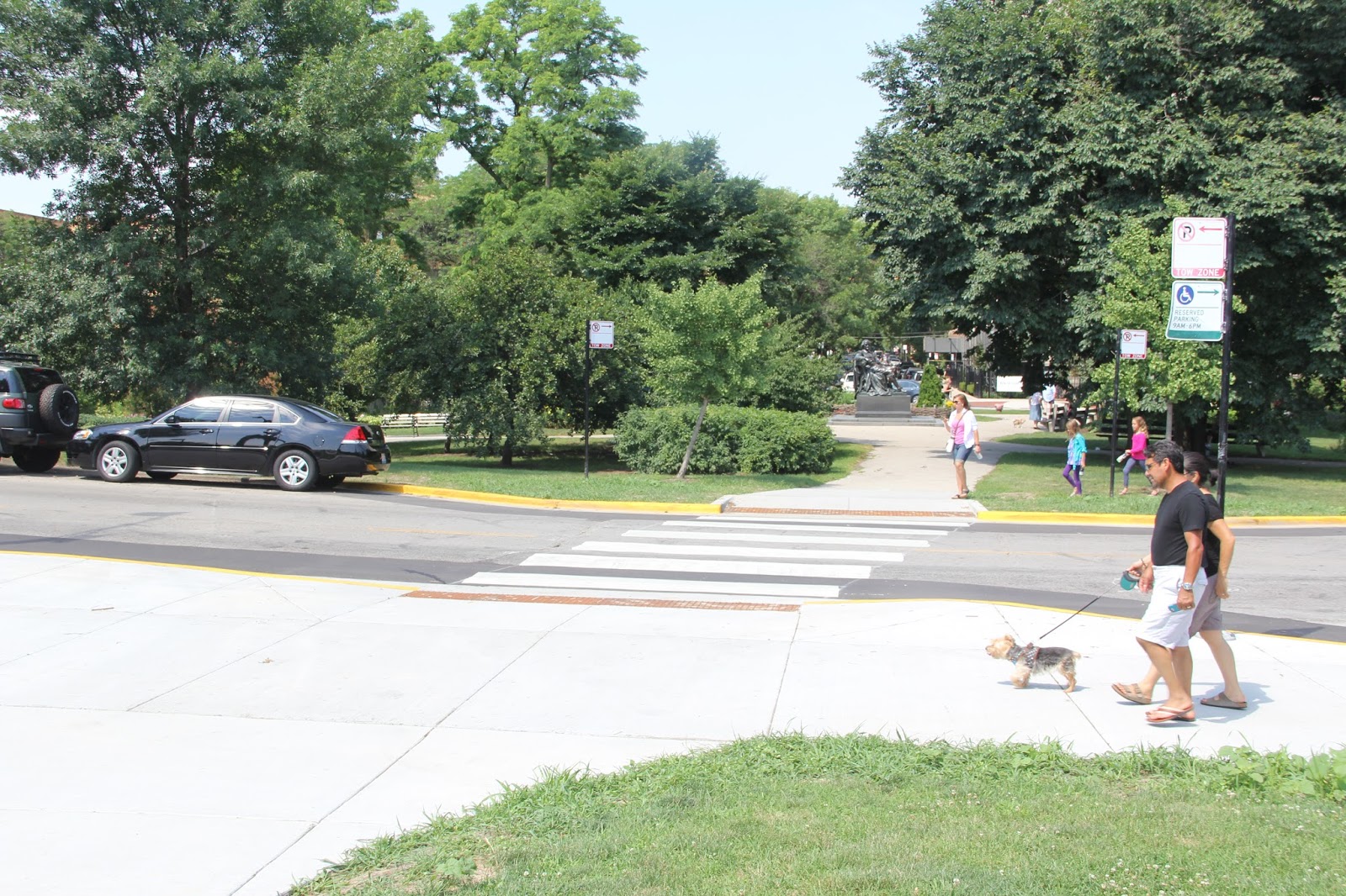 Bike Walk Lincoln Park: Improved crosswalk installed on Stockton!