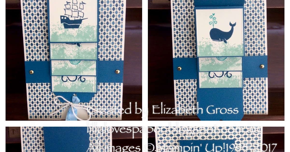 Interactive Card Class Card #3 Waterfall Card - Super Cute nautical ...