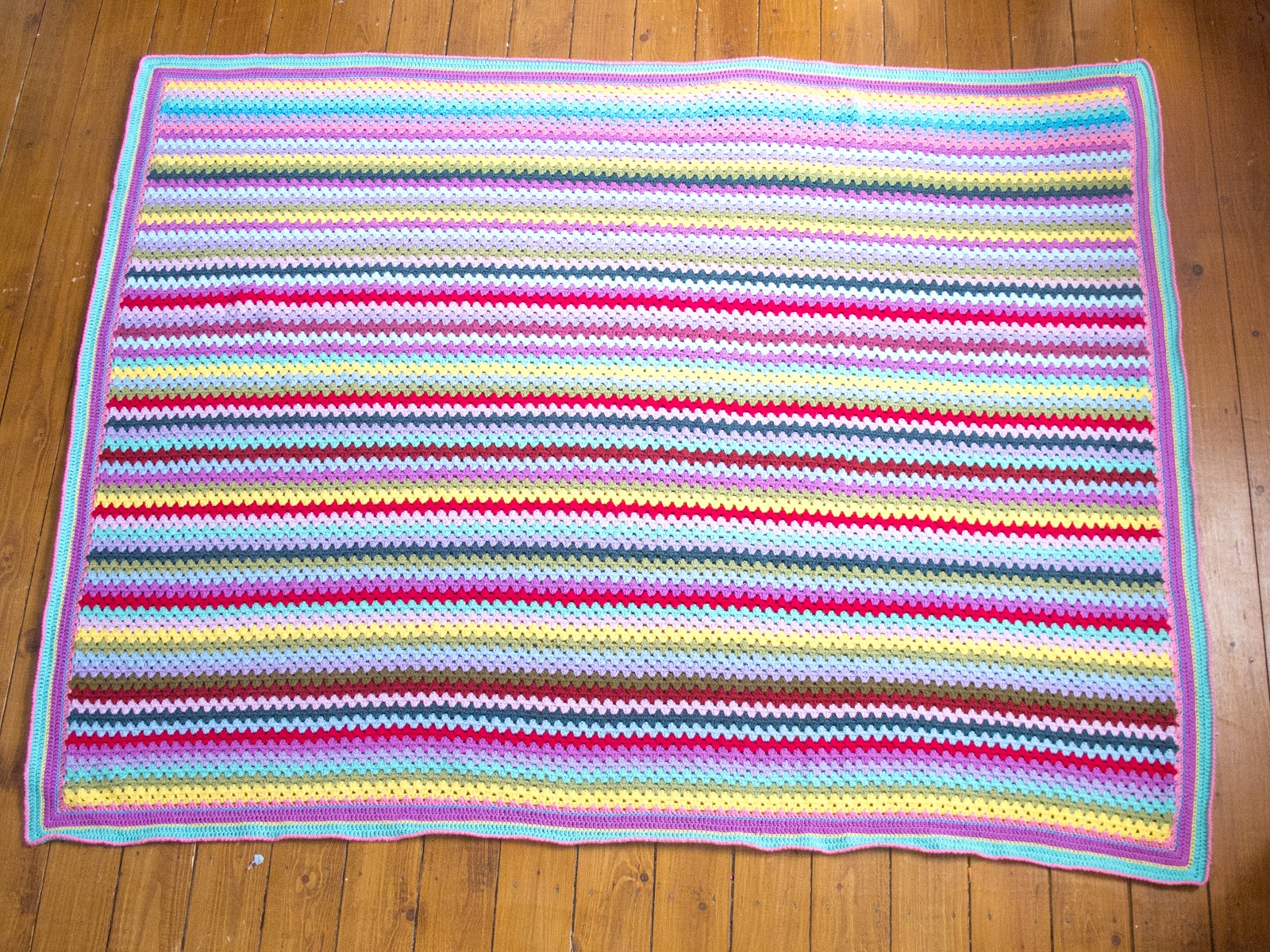 Sincerely, Hooked: Granny Stripe Blanket Ta-Dah!