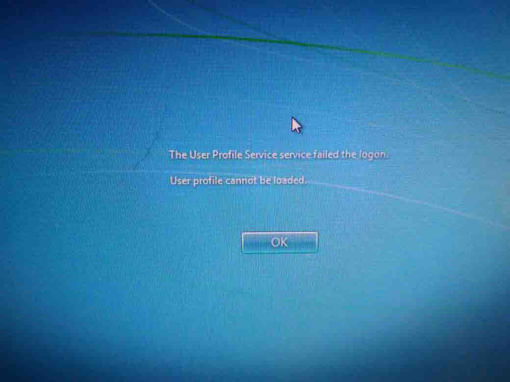 Cara Mengatasi Error User Profile Service Failed The Logon Saat