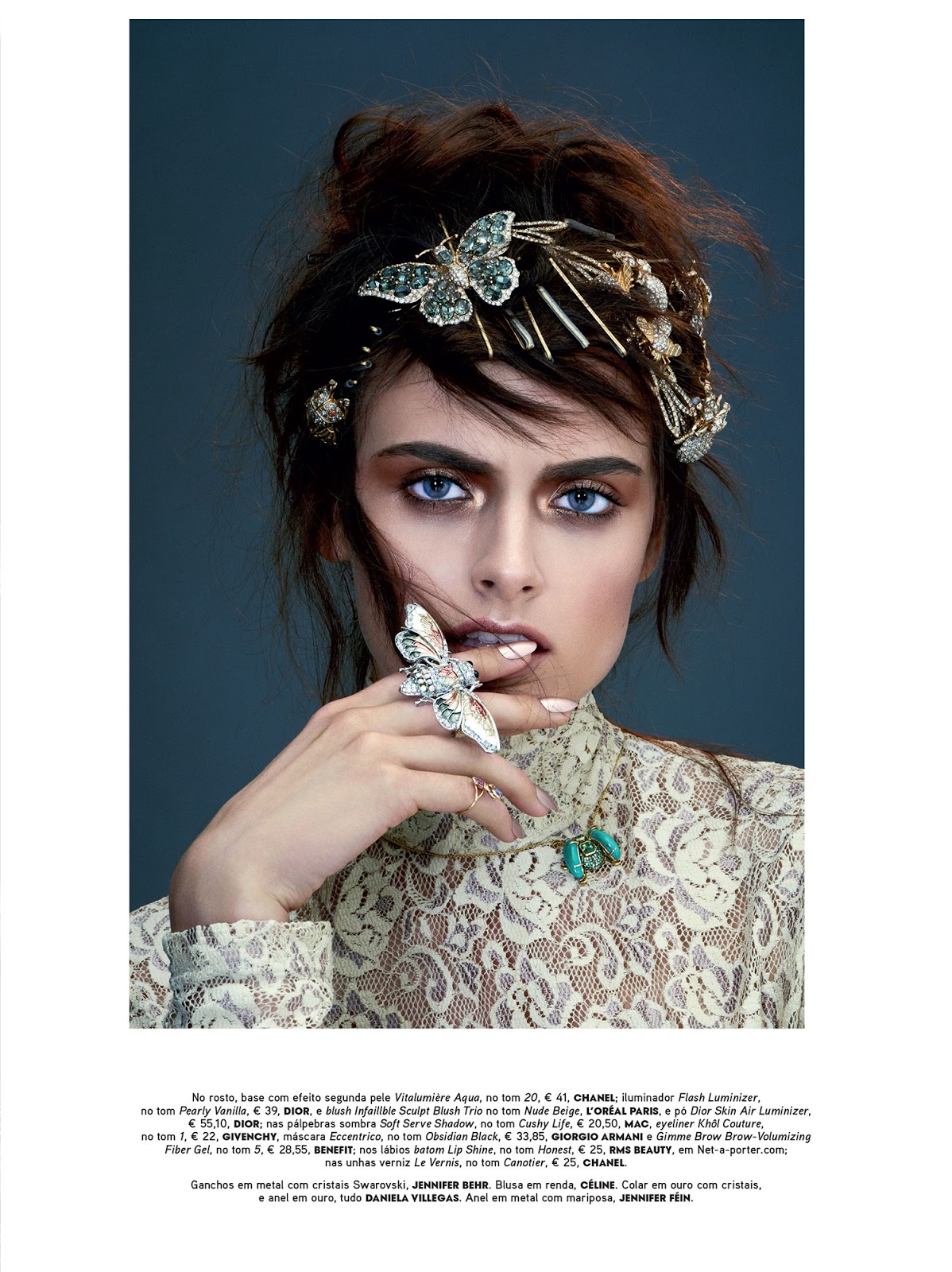 Vogue Beauty Editorial Shoot Butterflies, Moths, Insects FW Beauty ...