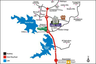 PBEL City Hyderabad: Location